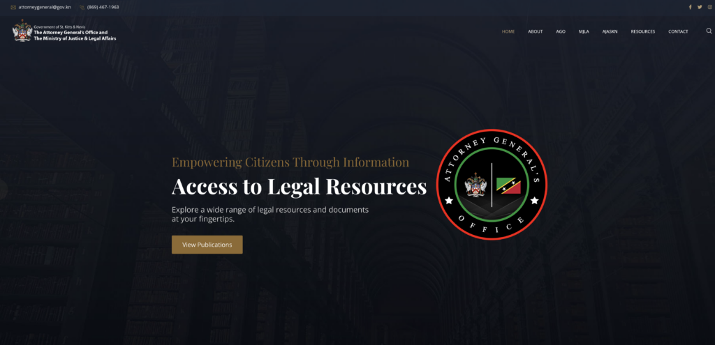 Ministry of Justice Launches New Website – ZIZ Broadcasting Corporation